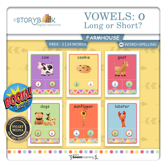 VOWELS Long or Short Boom Cards | Farmhouse Collection by STORYBOOK ...