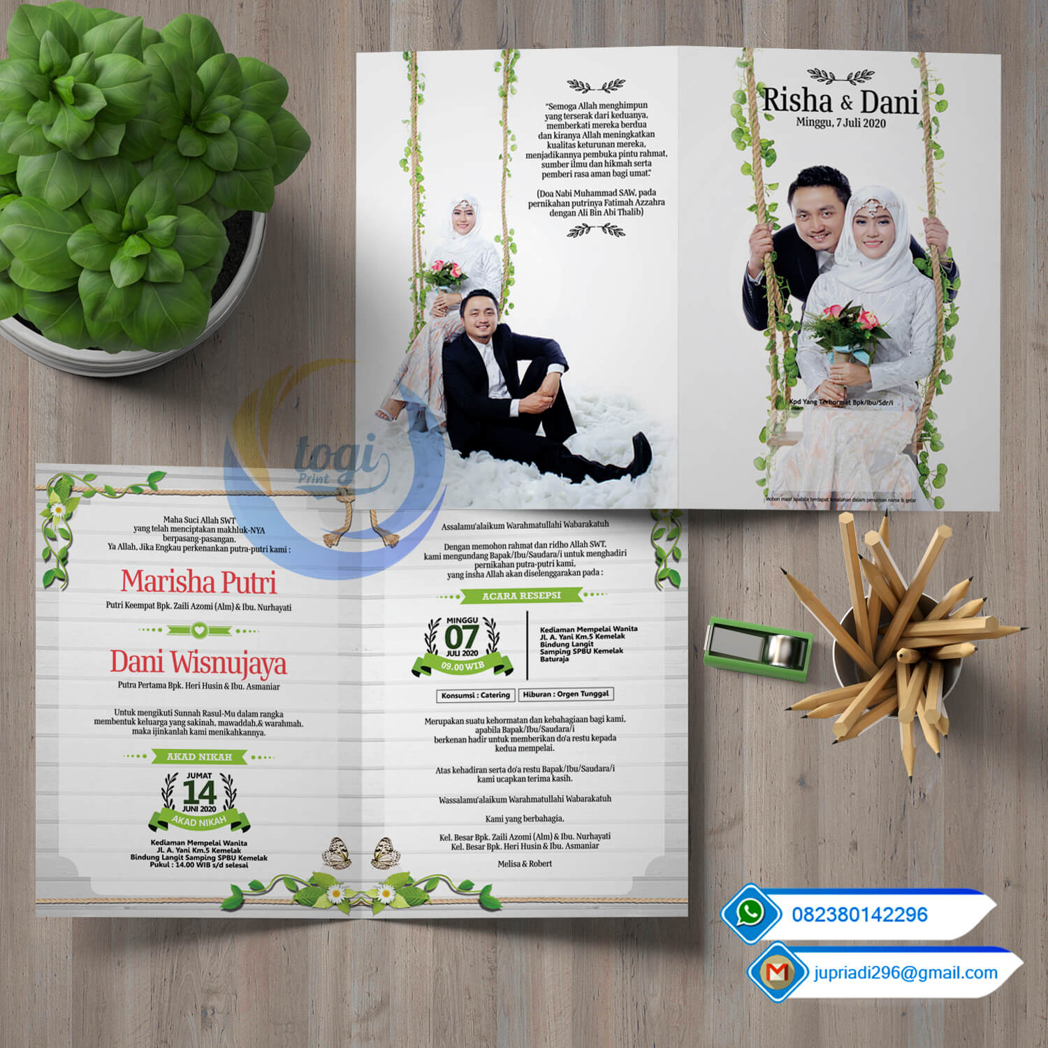 100 Download Template Desain Undangan Pernikahan Custome Elegan Cdr ...
