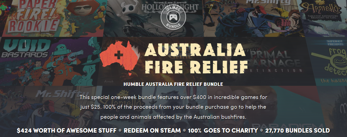 Things To Do In Los Angeles: Australia Fire Relief Humble Bundle