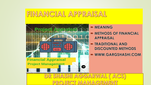 ECONOMICS,COMMERCE AND MANAGEMENT: FINANCIAL APPRAISAL