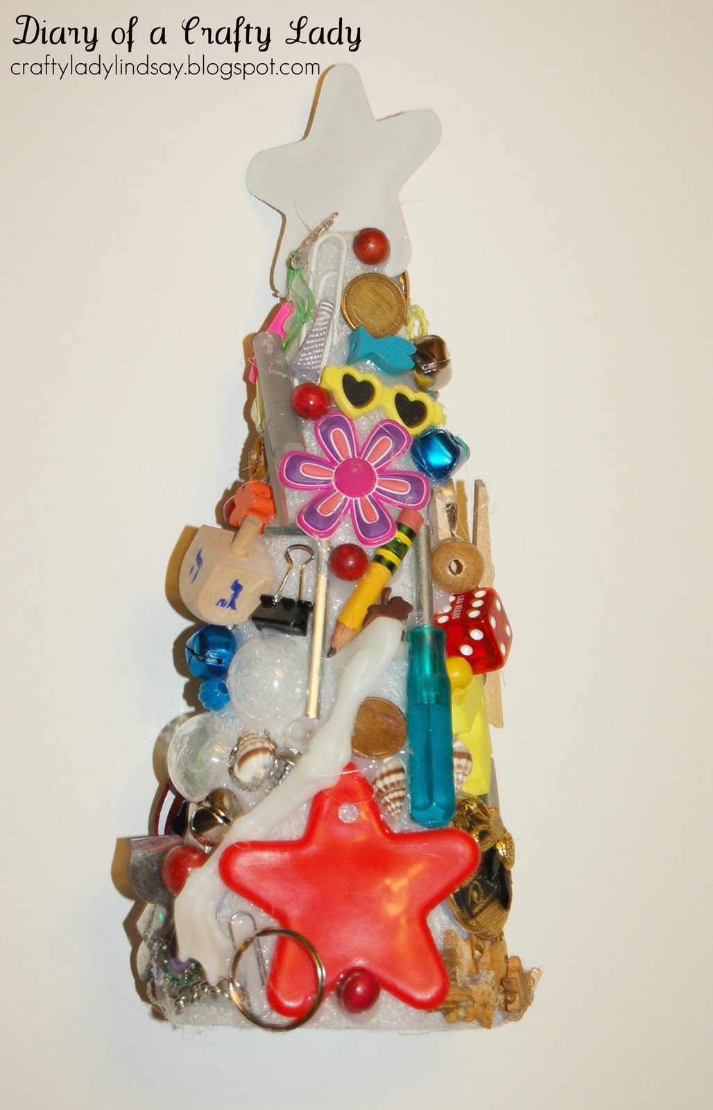 Diary of a Crafty Lady: I Spy Tree (a.k.a. Junk Tree)