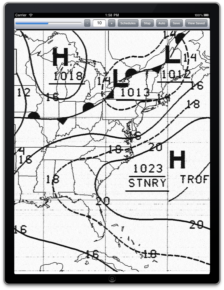 i-Marine Apps: HF Weather Fax and Navtex Pad Marine Weather