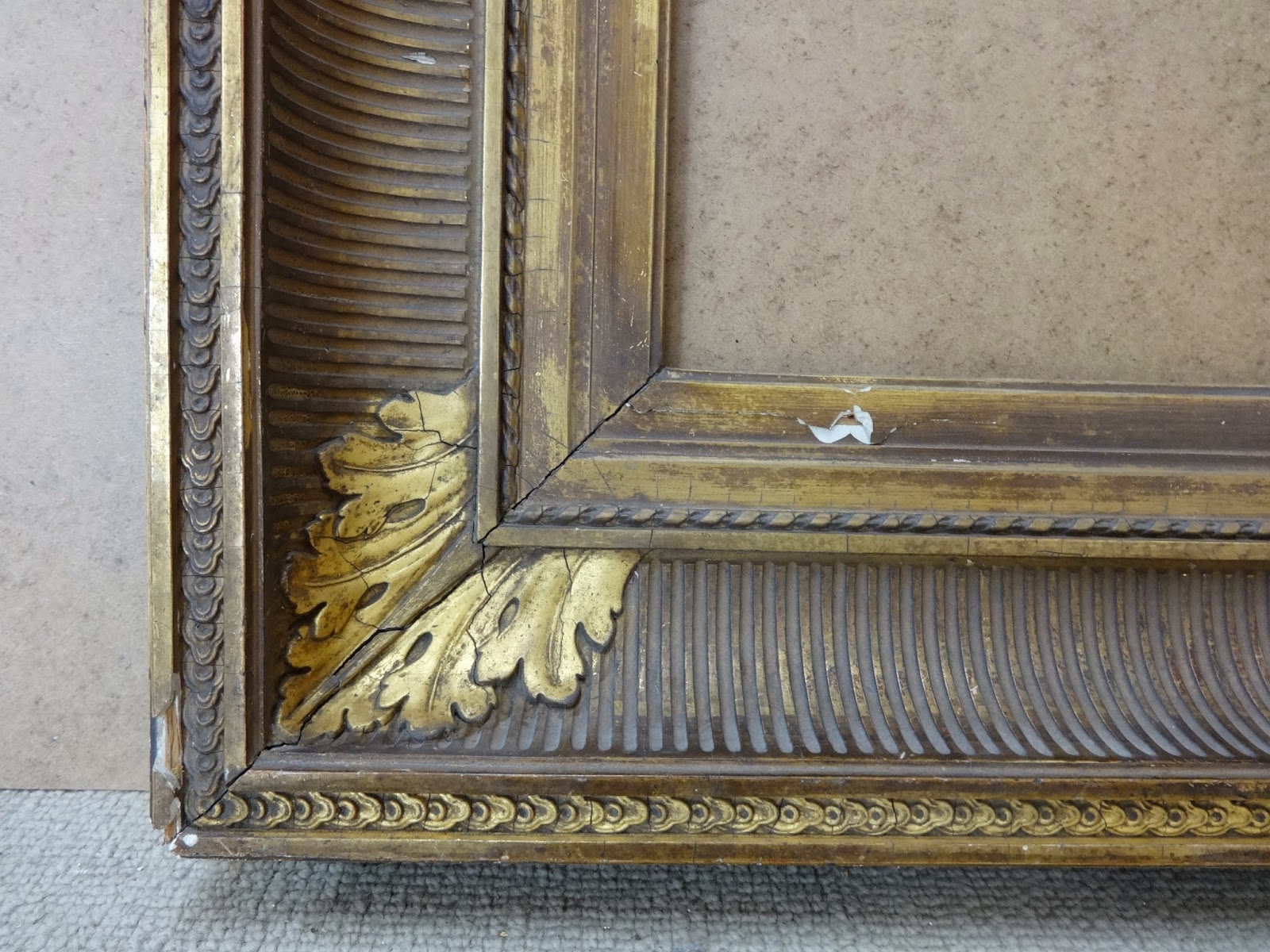 Antique Frame Sale: French 19th Century Fluted Second Empire Frame