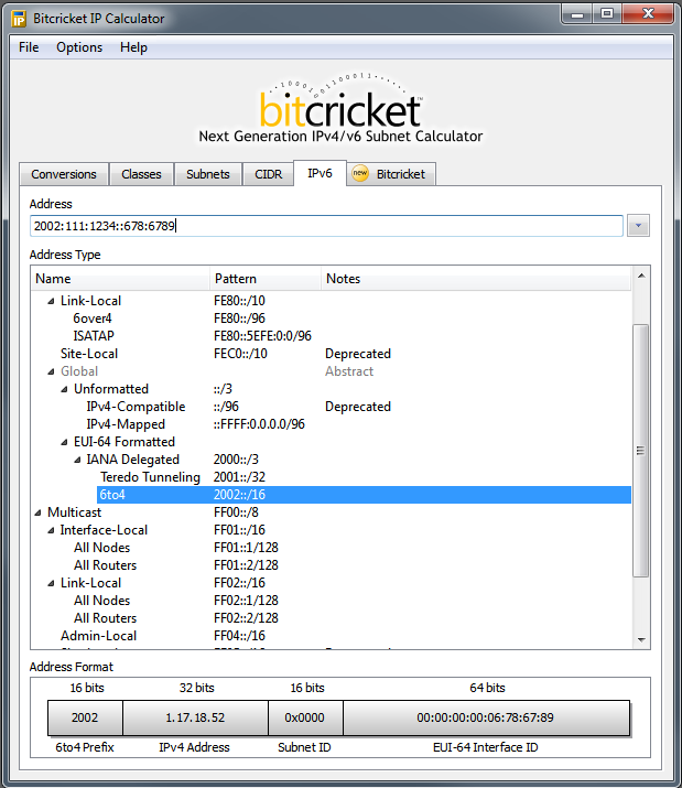 Bitcricket IP Calculator - Next Generation IPv4/v6 Subnet Calculator ...