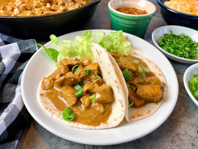 Chicken Soft Tacos with Creamy Chipotle-Cheese Sauce