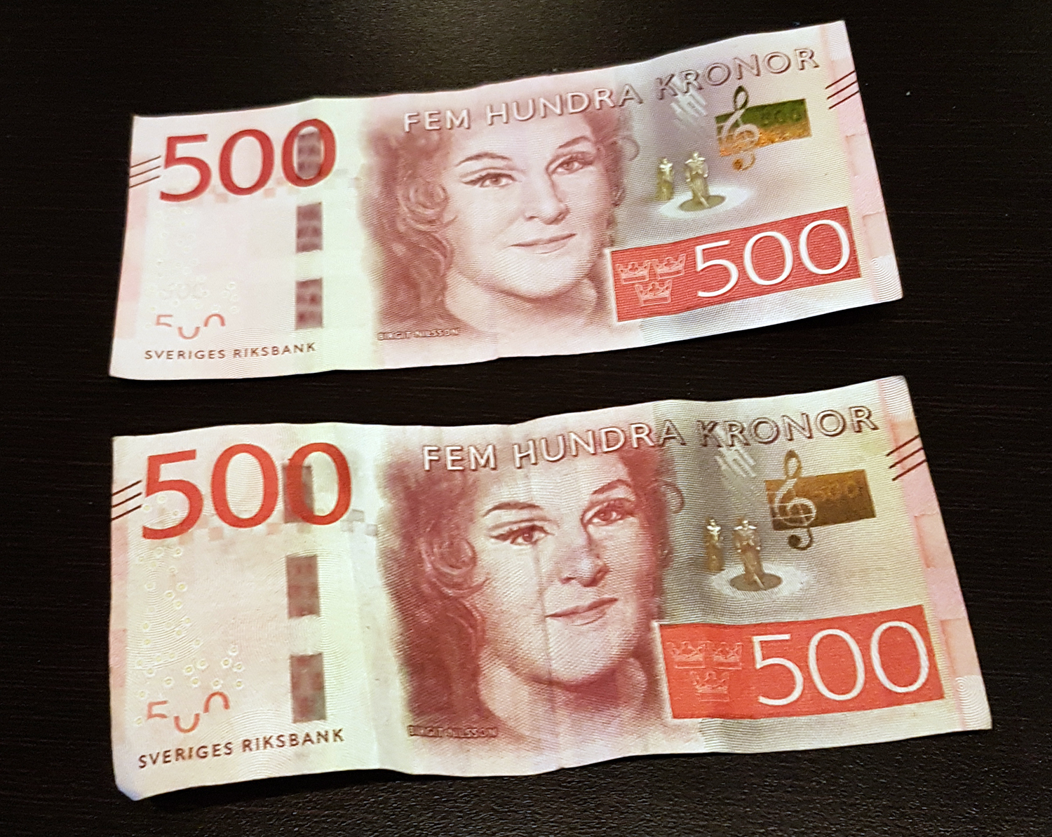 Gebbes Naturliga Dagbok: 9 februari - Varning. Falska 500-sedlar i omlopp