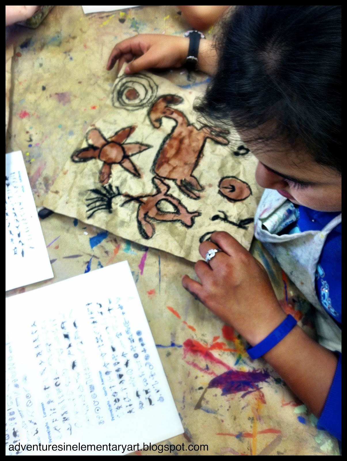 Adventures in Elementary Art!: Rock Art of the SW - 4th Grade