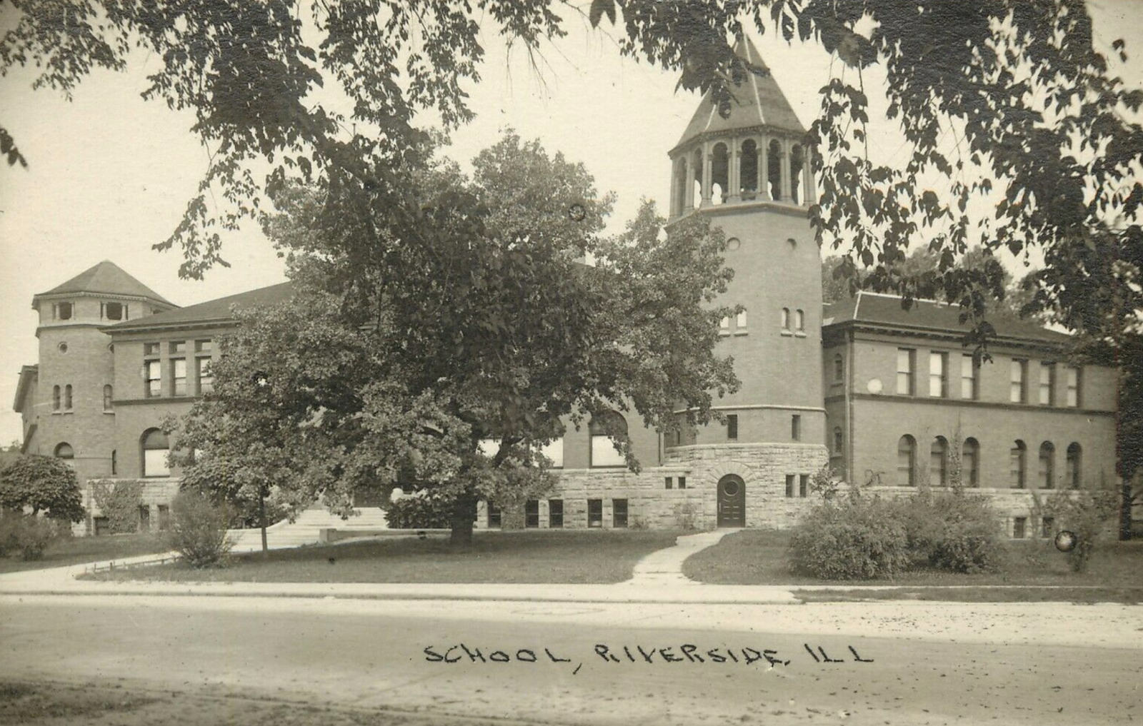 Central School plans from 1897 in Riverside, Illinois