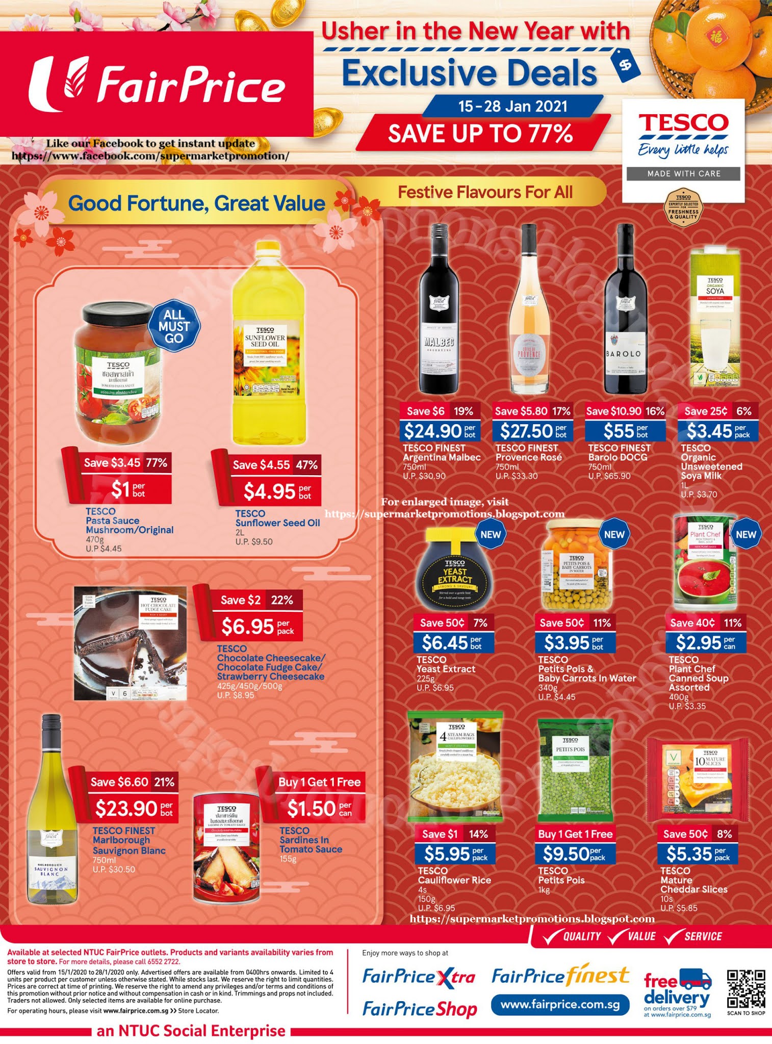 NTUC FairPrice Tesco Promotion 15 - 28 January 2021 ~ Supermarket ...