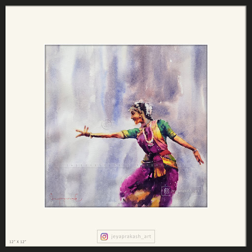 South Indian paintings: WATER COLOUR & ACRYLIC PAINTINGS