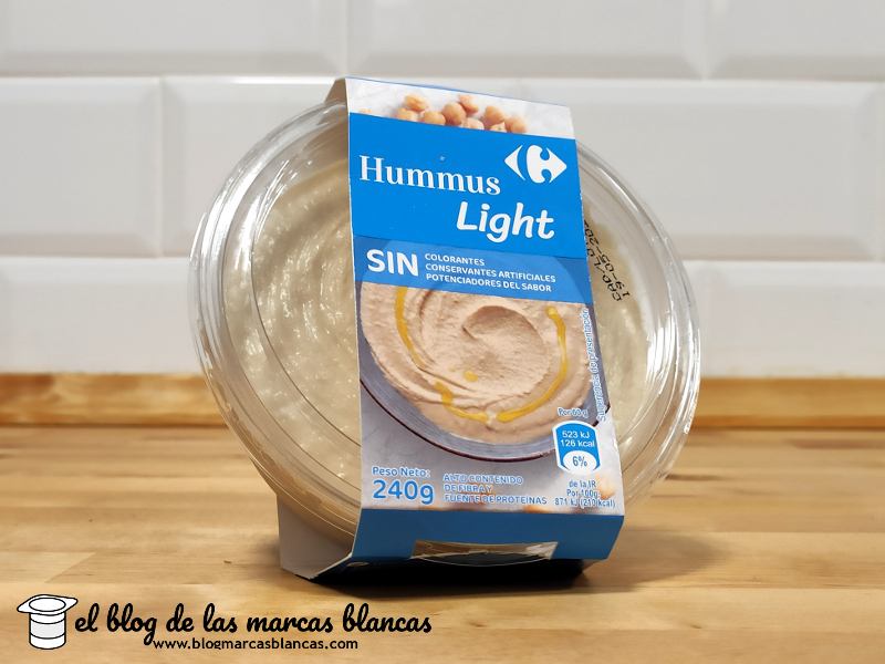 Hummus light de garbanzo CARREFOUR el blog de las marcas blancas