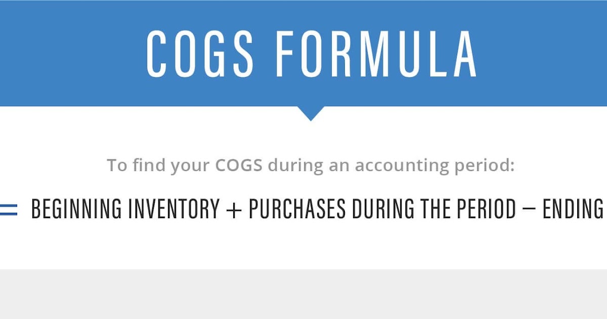 How to calculate cost of goods sold (COGS)? - Project Management ...