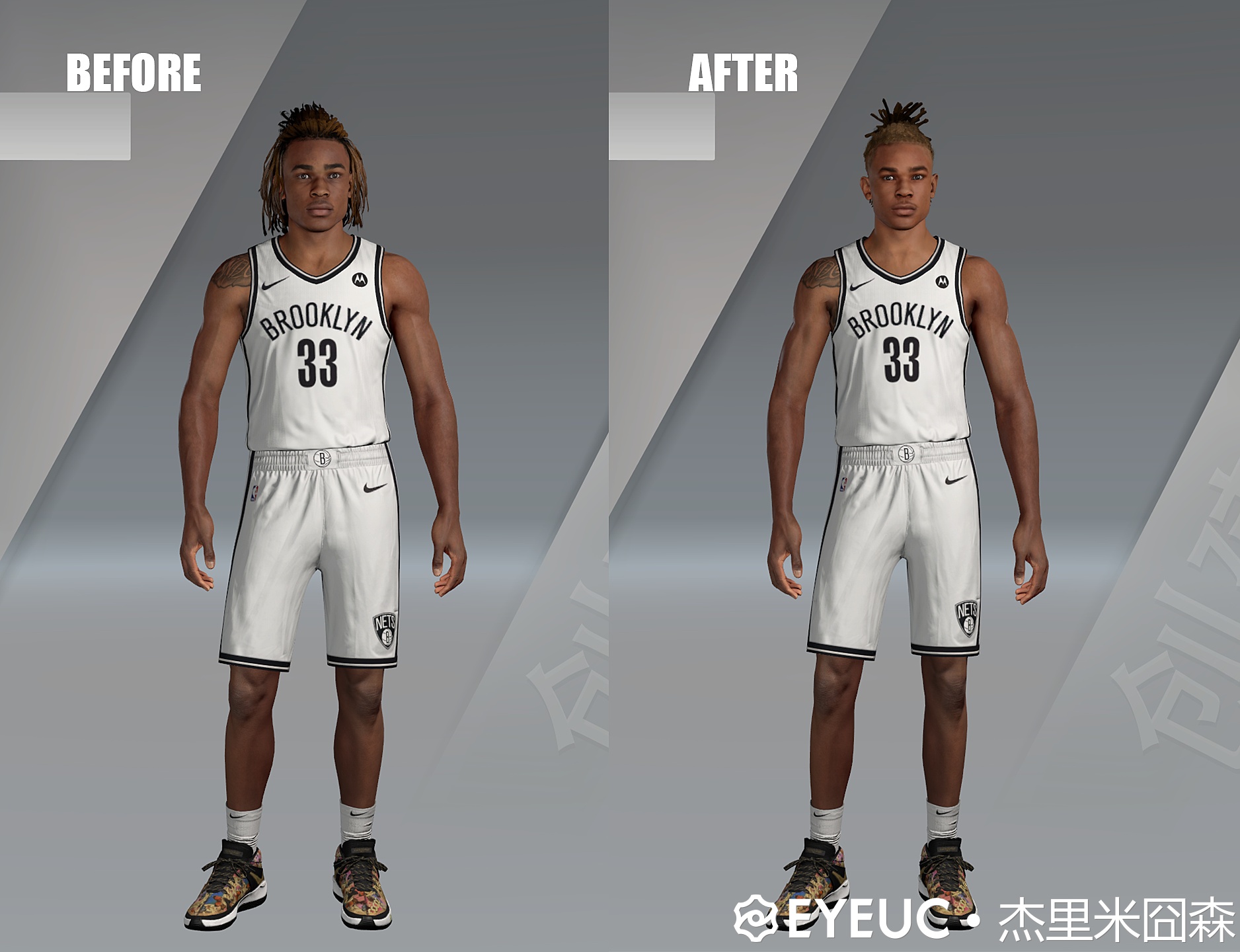 Nicolas Claxton Cyberface, Hair and body Model By White 55 Chocolate ...