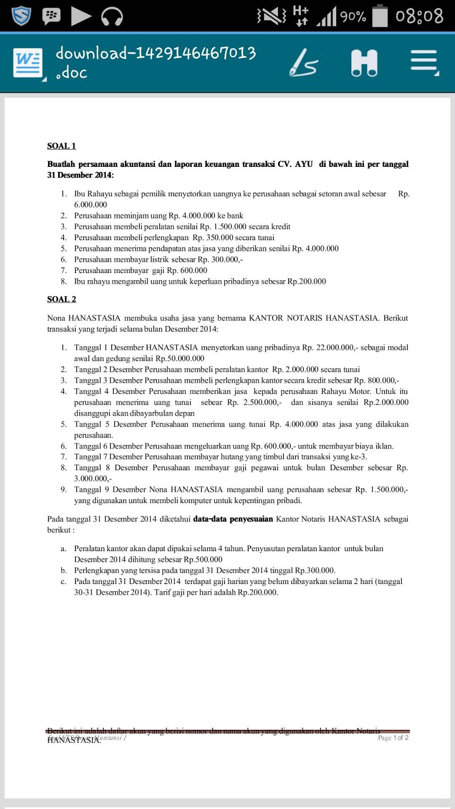 Dasar Akuntansi ( Lengkap dengan modul dan contoh kasus )