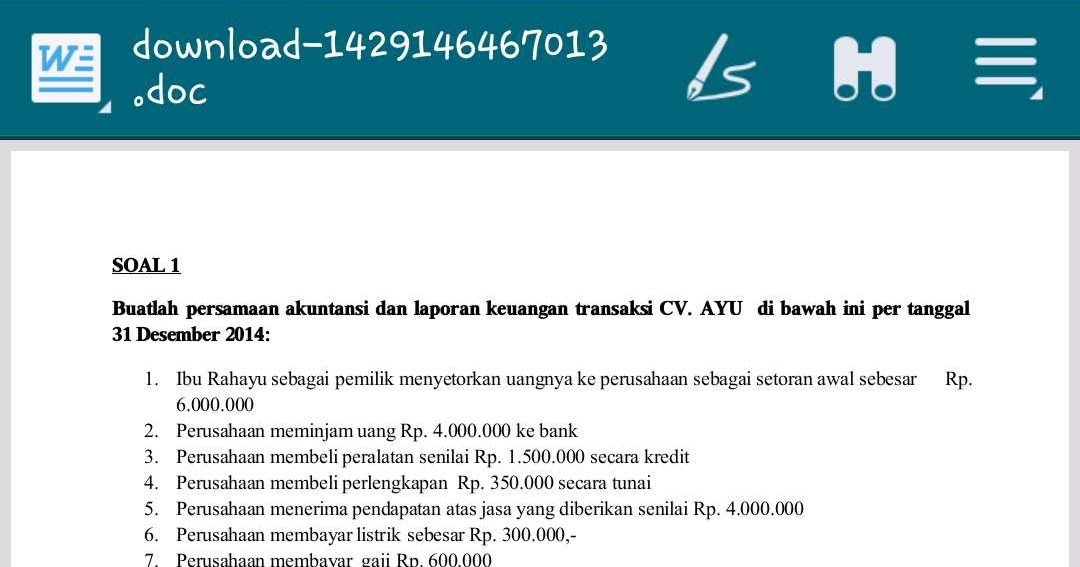 Dasar Akuntansi ( Lengkap dengan modul dan contoh kasus )