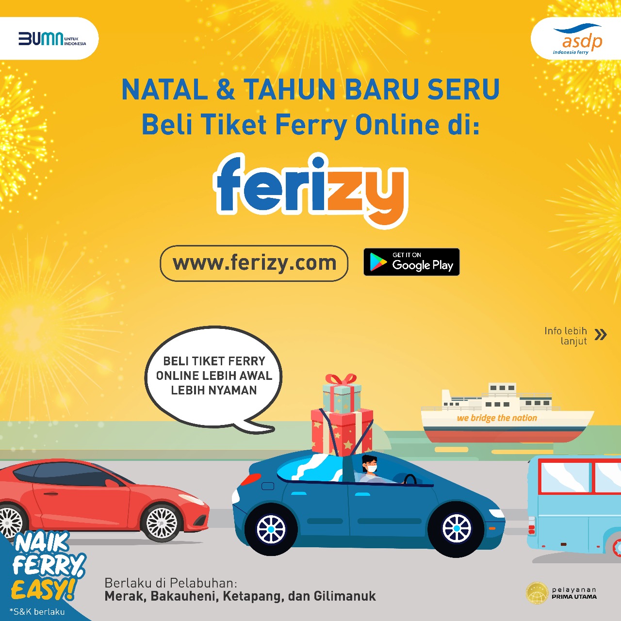 Tiket Online Ferizy di Tahun Baru 2021 ~ Seputar Bakauheni