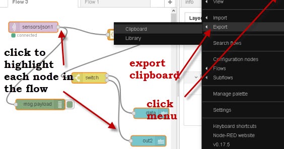 alex9ufo 聰明人求知心切: How to Copy and Export Nodes and Flows in Node-Red