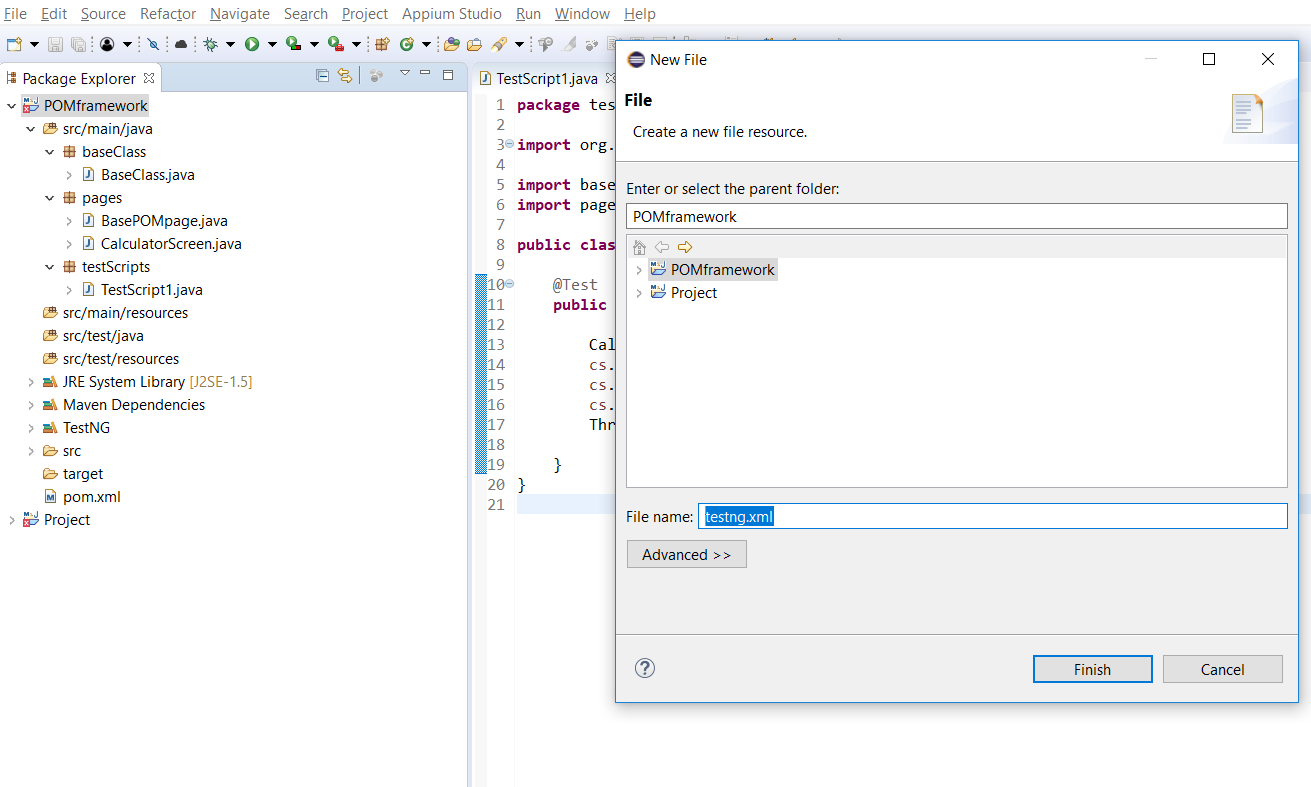 Appium, Selenium and Software Testing Tutorial : How to Create POM ...