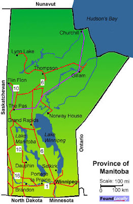 Tallest Building: Map of Manitoba Province Pictures