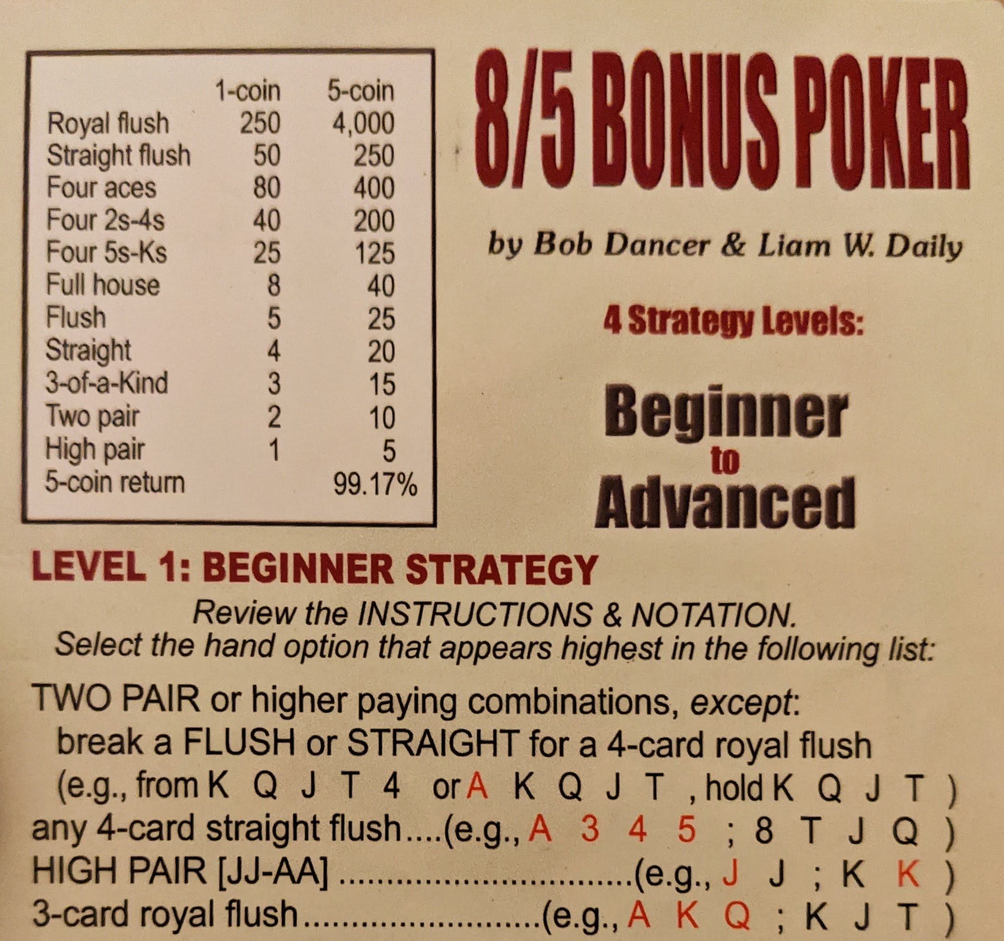Evaluating Video Poker Strategies Part 2 Dancer And Daily 8 5 Bonus evaluating-video-poker-strategies-part-2-dancer-and-daily-8-5-bonus