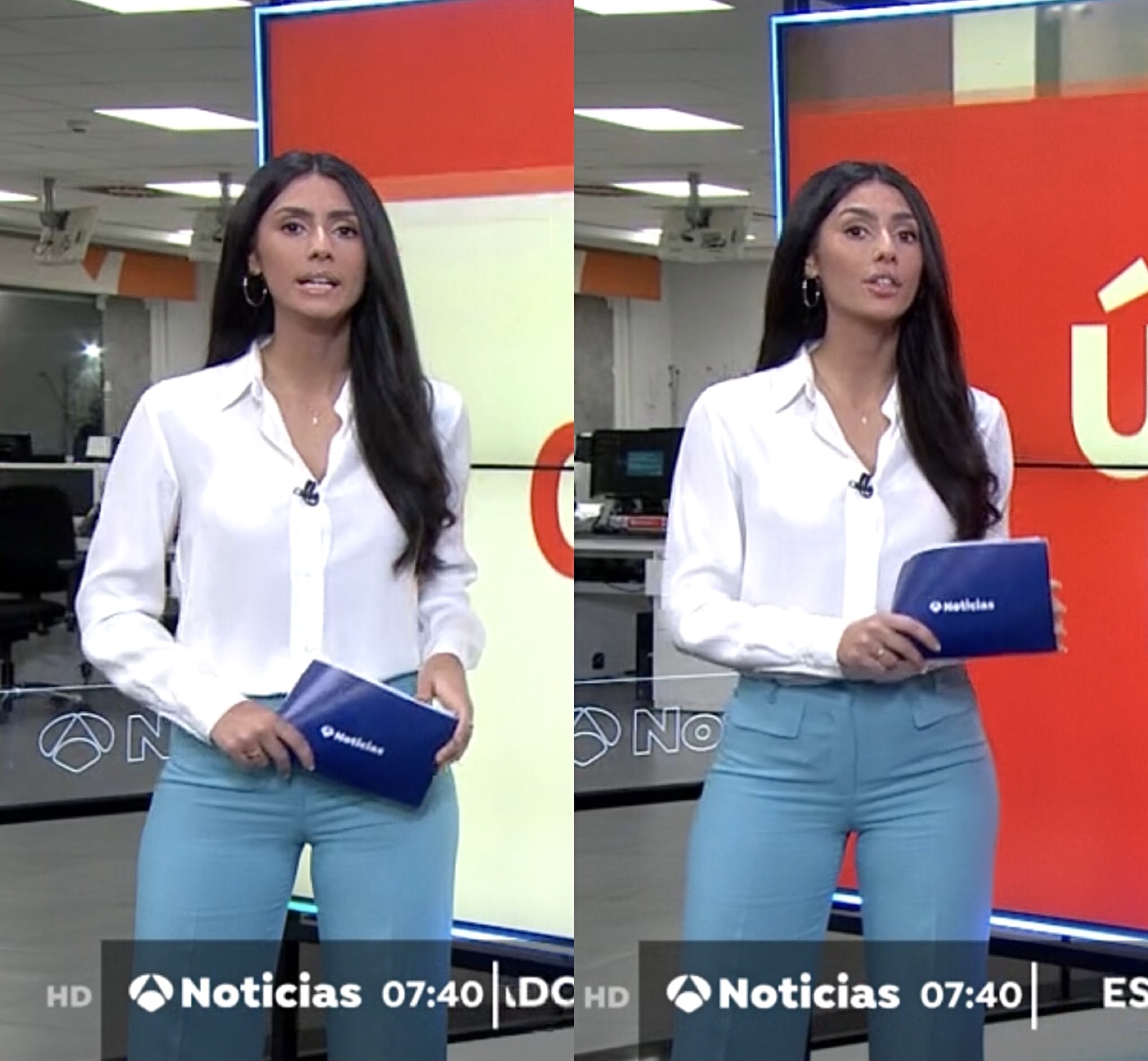 Miss Presentadoras TV: Noor Ben Yessef. A3 Noticias de la Mañana (29/1/21)