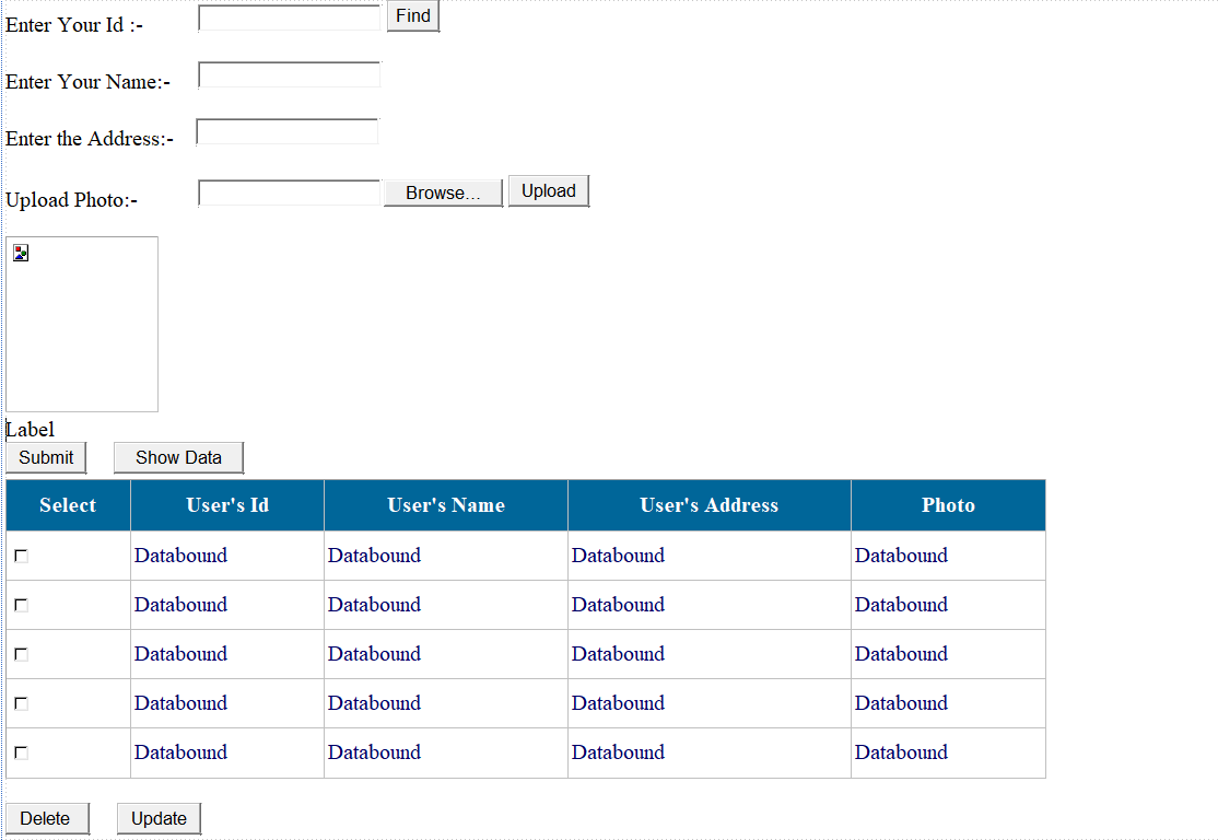 Grid View Assignment 02[Fetching Image from Data Base]