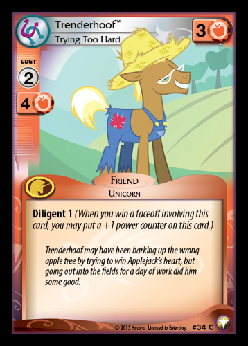 My Little Pony Trenderhoof, Trying Too Hard Equestrian Odysseys CCG ...