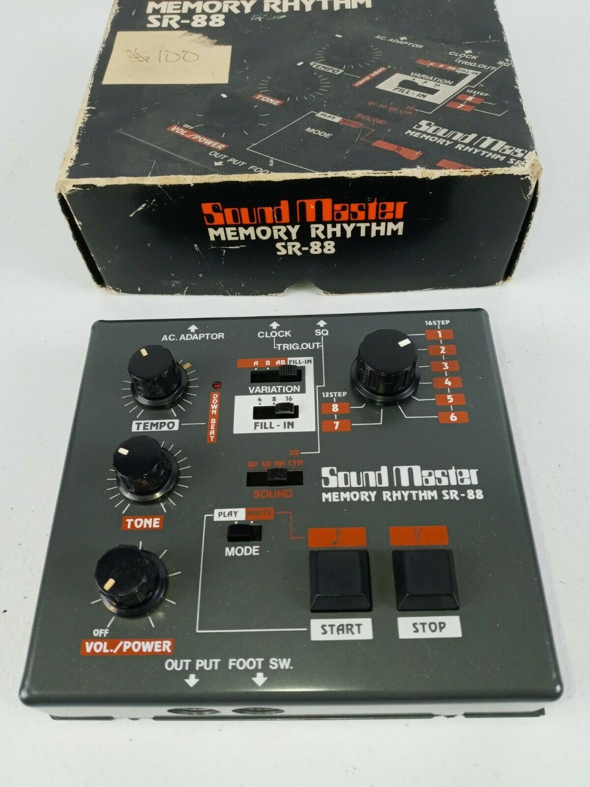 MATRIXSYNTH: Soundmaster sr-88 Memory Rhythm Analogue Drum Machine w ...