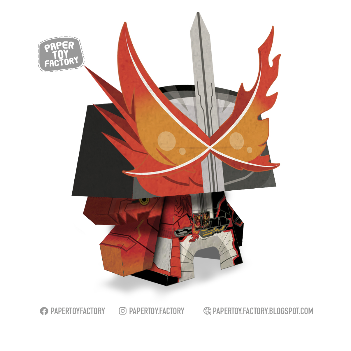 Paper Toy Factory: Kamen Rider Saber Papercraft