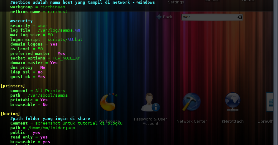 Tutorial sharing file dengan samba server di linux dan windows | Larons Blog