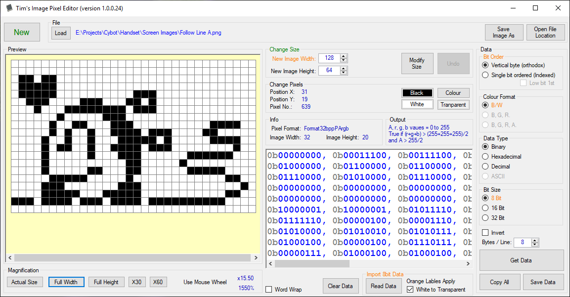Tim's PC Applications: Tim's Image Pixel Editor