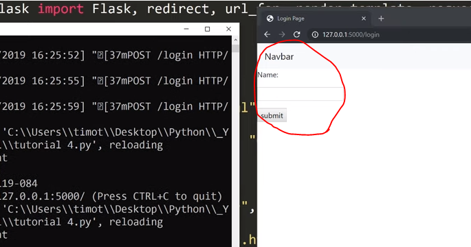 [Tech With Tim] Flask Tutorial #4 - HTTP Methods (GET/POST ...