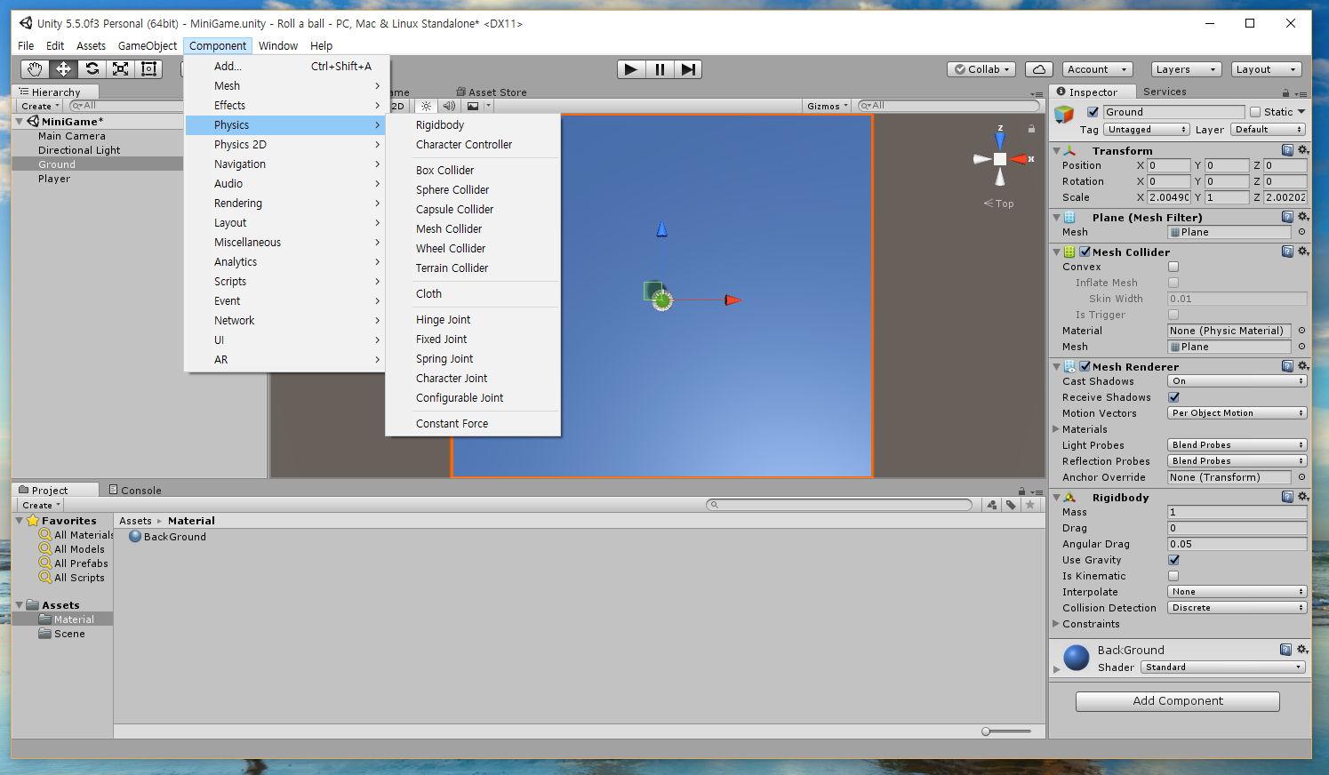 LucidCode's Unity Development: Unity - 2 - giving physical effect to ...