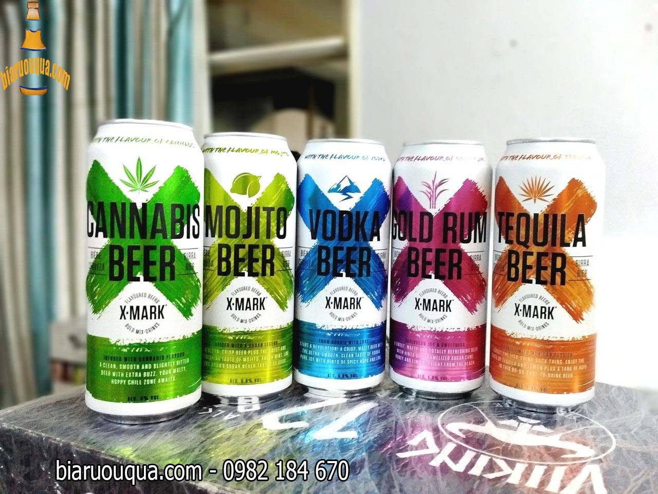 Bia X-Mark Mojito Beer 5.9% thùng 24 lon 500ml