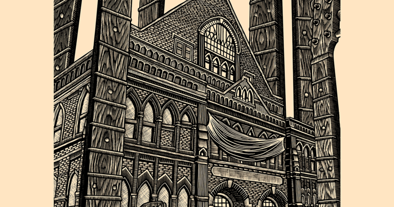 INSIDE THE ROCK POSTER FRAME BLOG: Luke Martin Chapel of the Forest ...