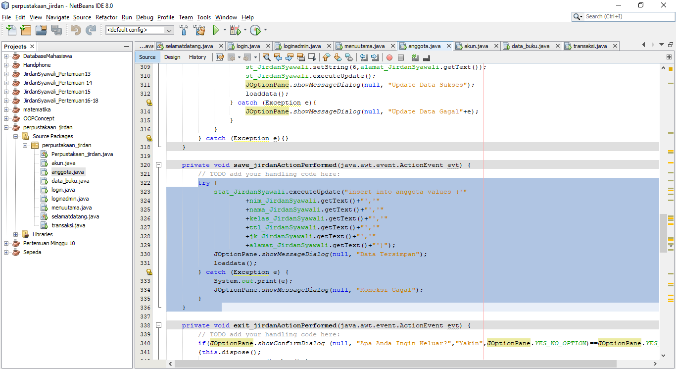 Cara Membuat Program Peminjaman Buku dengan Netbeans & XAMPP - UAS ...