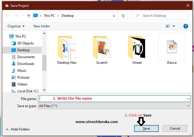 Steps to Convert Scratch Program into .exe
