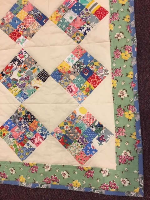 Viridian's blog: 16 patch quilt done done