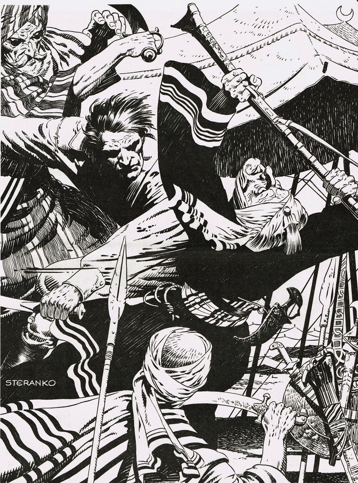 Cap'n's Comics: El Borak by Jim Steranko