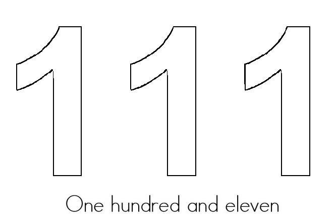 Blog de Biologia: Number 111 Coloring Page