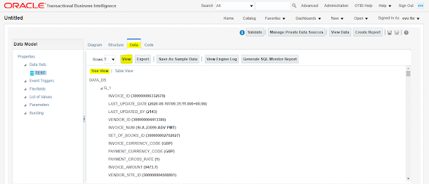 Oracle Application: Oracle Fusion BIP Report: How to Create Data Model ...