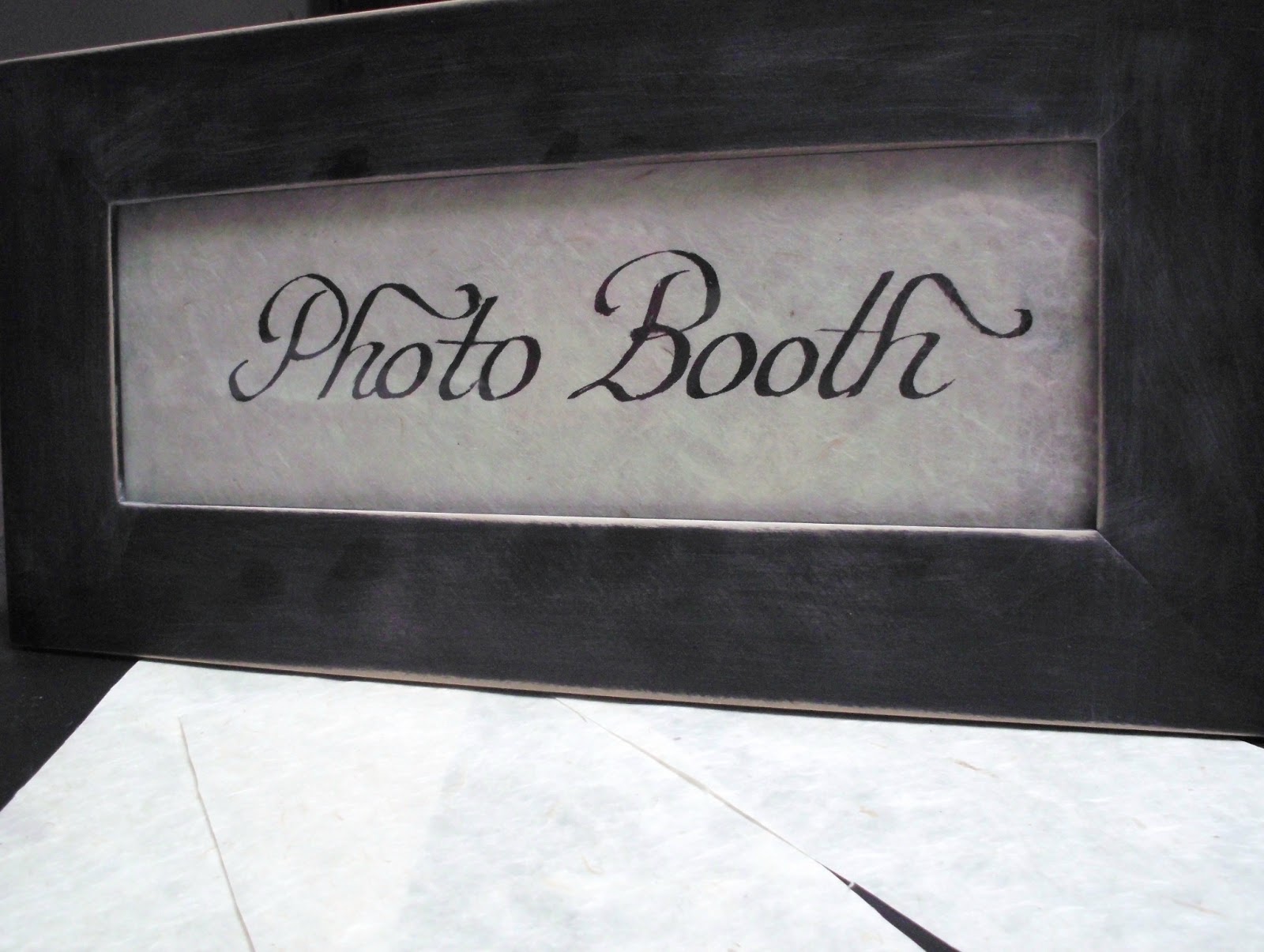 From the Ash Tree Meadow...: Calligraphy for Your Wedding Photo Booth