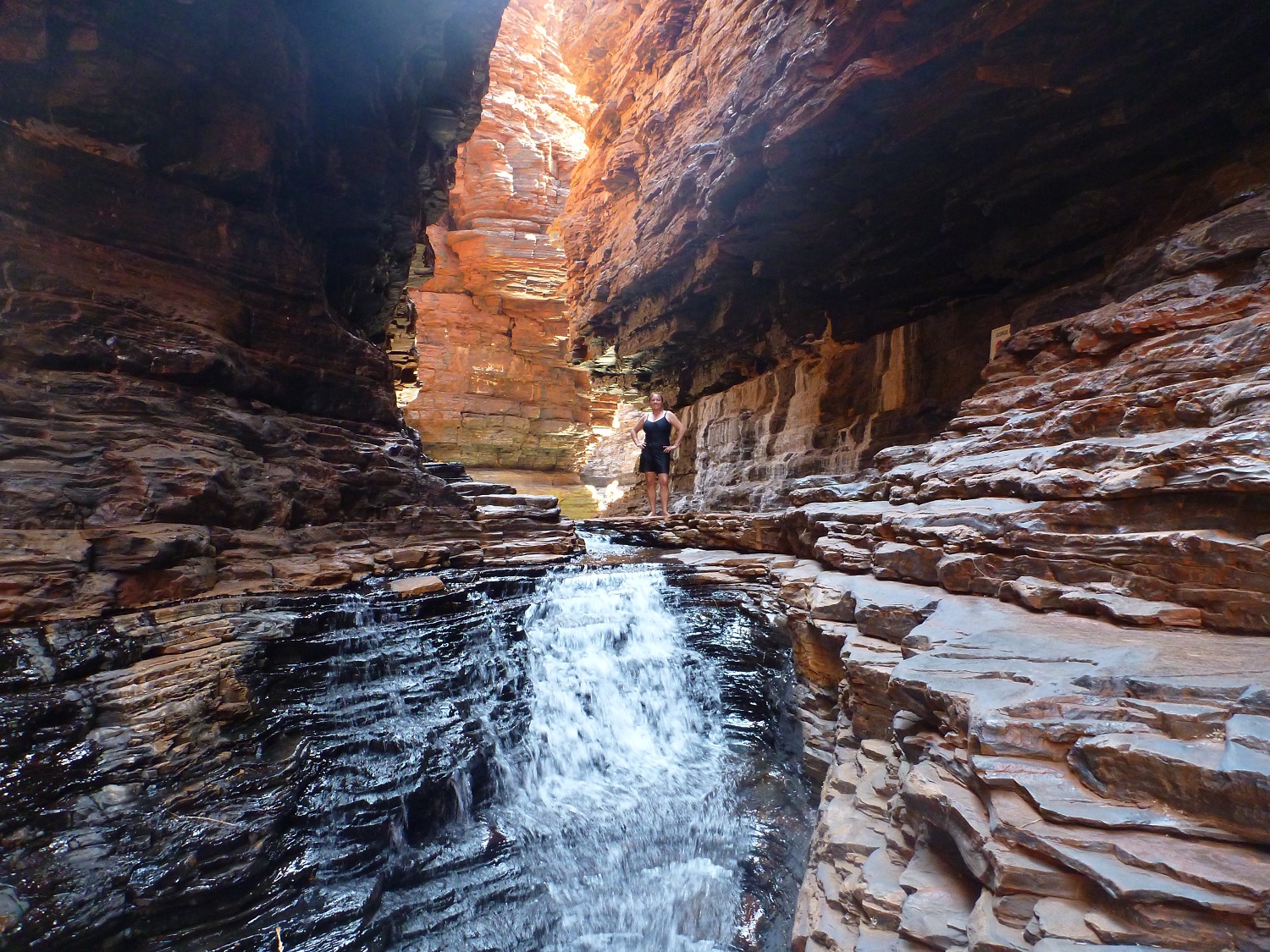 Steve and Dee's Australian tour: Hancock Gorge - Karijini NP.