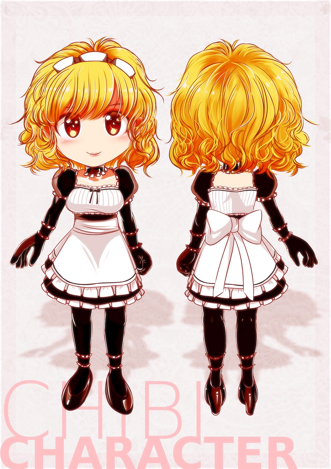 WingR Fan Art: Chibi Maid Template - Alpha