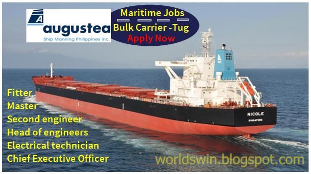 Apply maritime jobs in Augustea Ship Manning