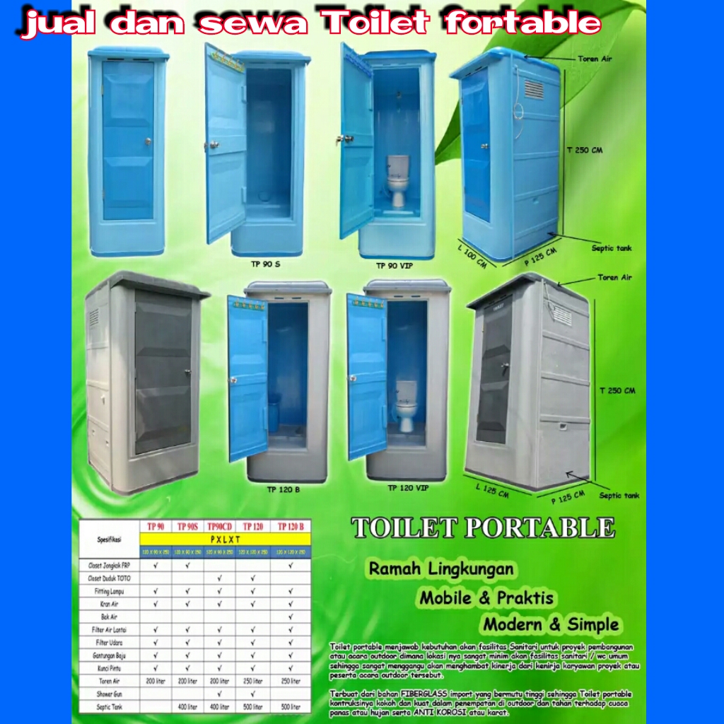 Harga toilet portable fibreglass,jual wc toilet portable fiberglass ...