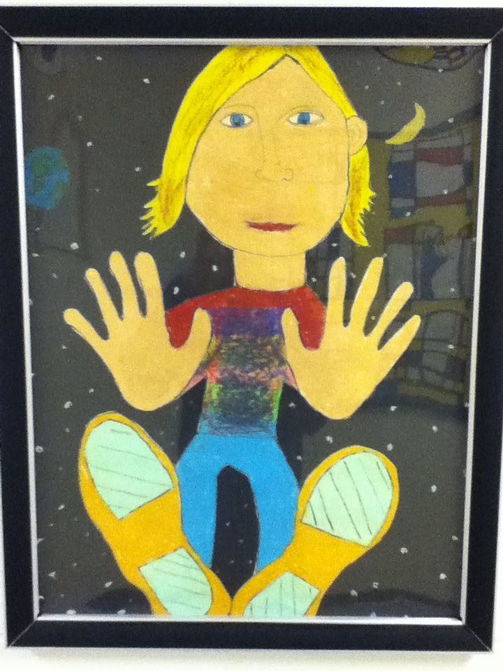 Foreshortening... 5th Graders Self-Portraits