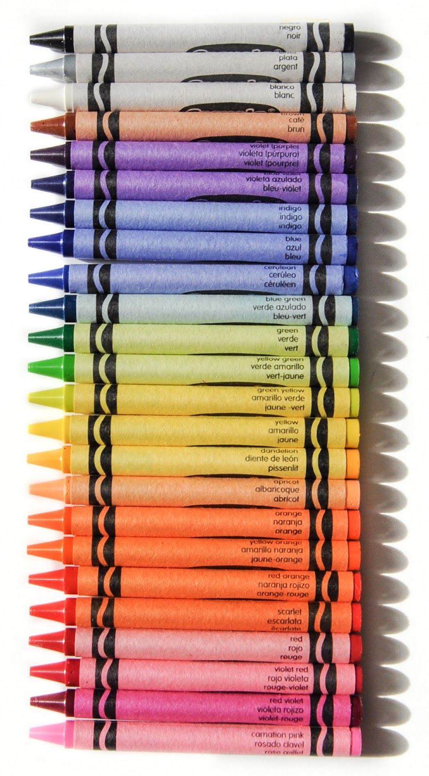 International 24 Count Crayola Crayons: What's Inside the Box | Jenny's ...
