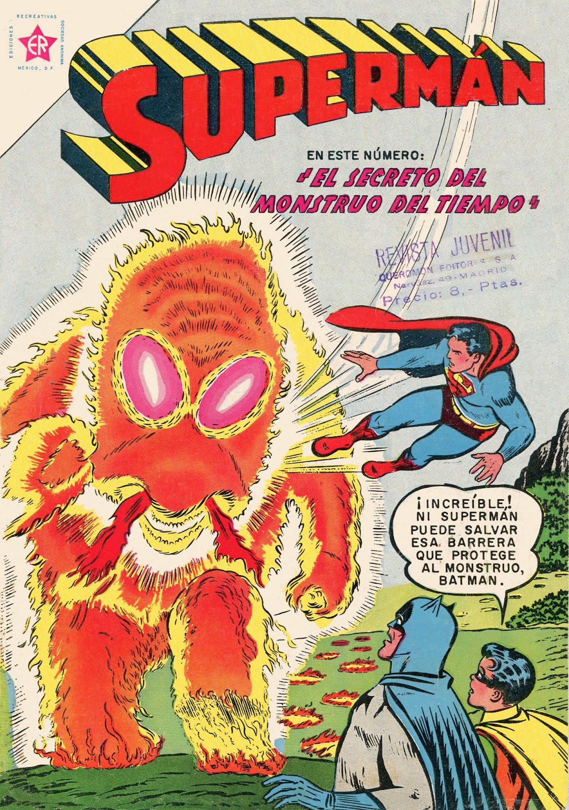 GURI GIBI : SUPERMAN ER Nº 261 EL SECRETO DEL MONSTRUO DEL TIEMPO