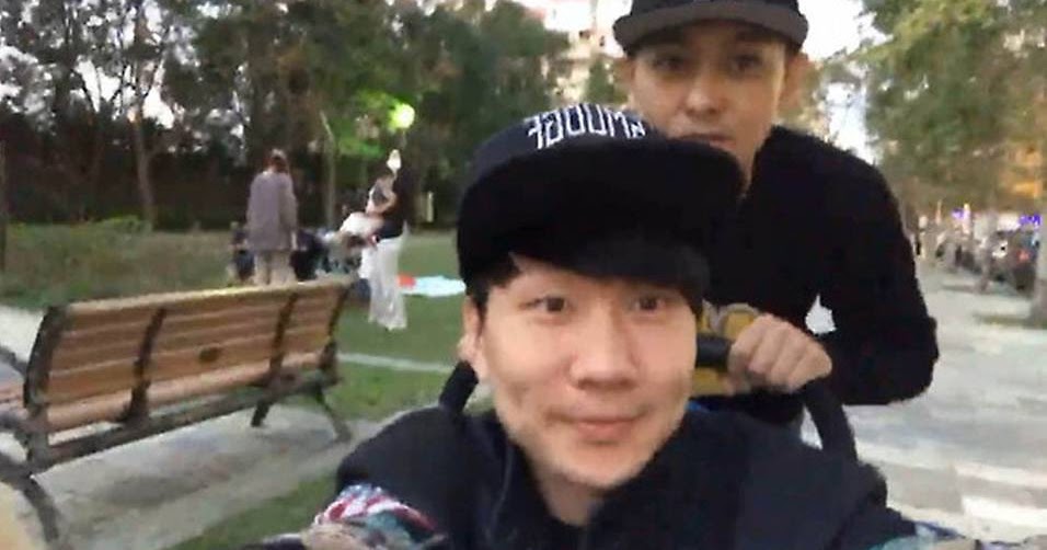 English Pop Station: JJ Lin hangs out with Jimmy Lin’s family in the park